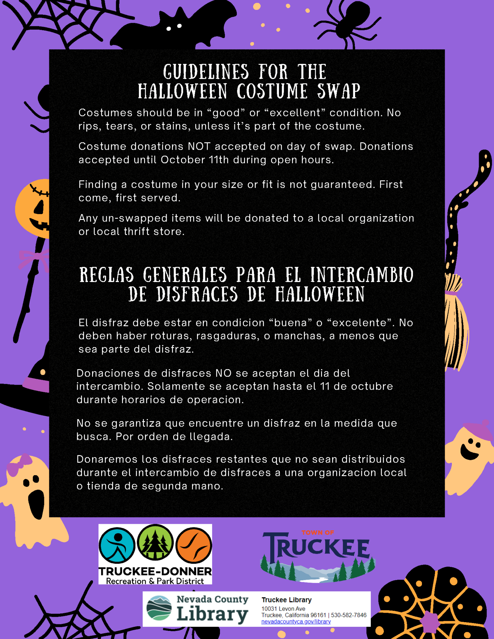 Halloween Costume Swap - Keep Truckee Green